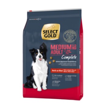 SELECT GOLD Complete Medium Adult Wołowina 4 kg | MAXI ZOO