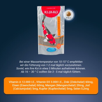 KI-JA-KO Koifischfutter Staple 1 kg / 6mm | FRESSNAPF