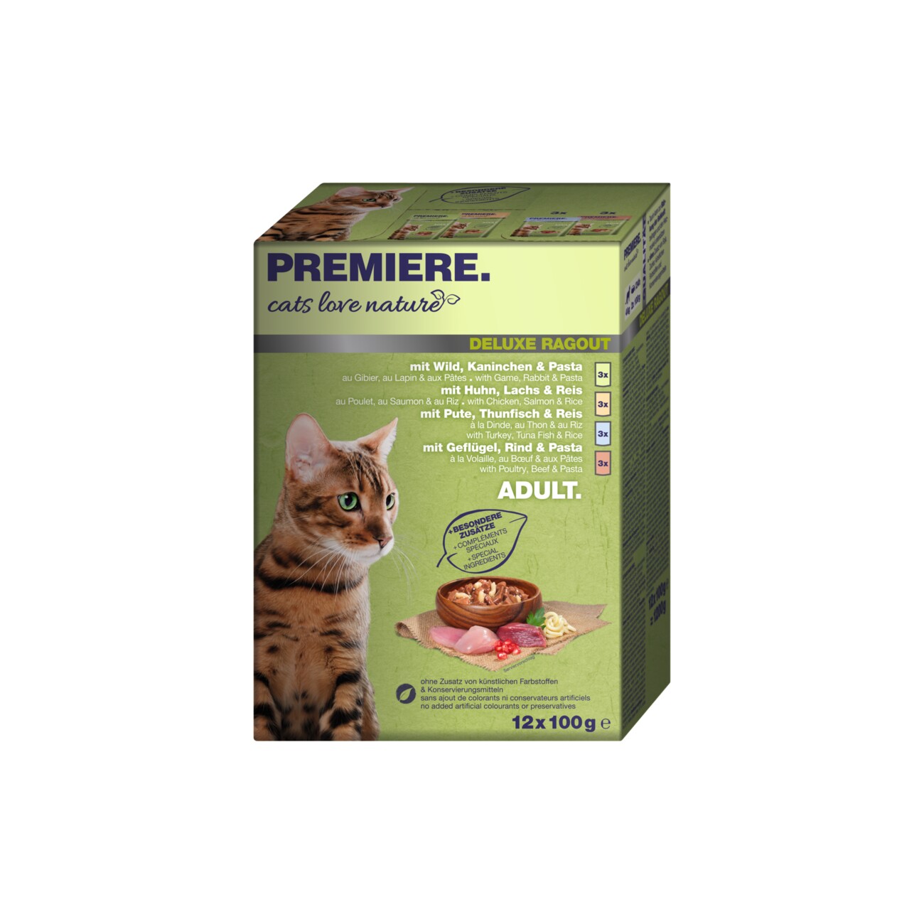 PREMIERE cats love nature Deluxe Ragout 12x100g | MAXI ZOO