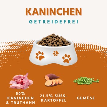 Wildfang ® Adult Trockenfutter mit Kaninchen 2x2 kg | FRESSNAPF