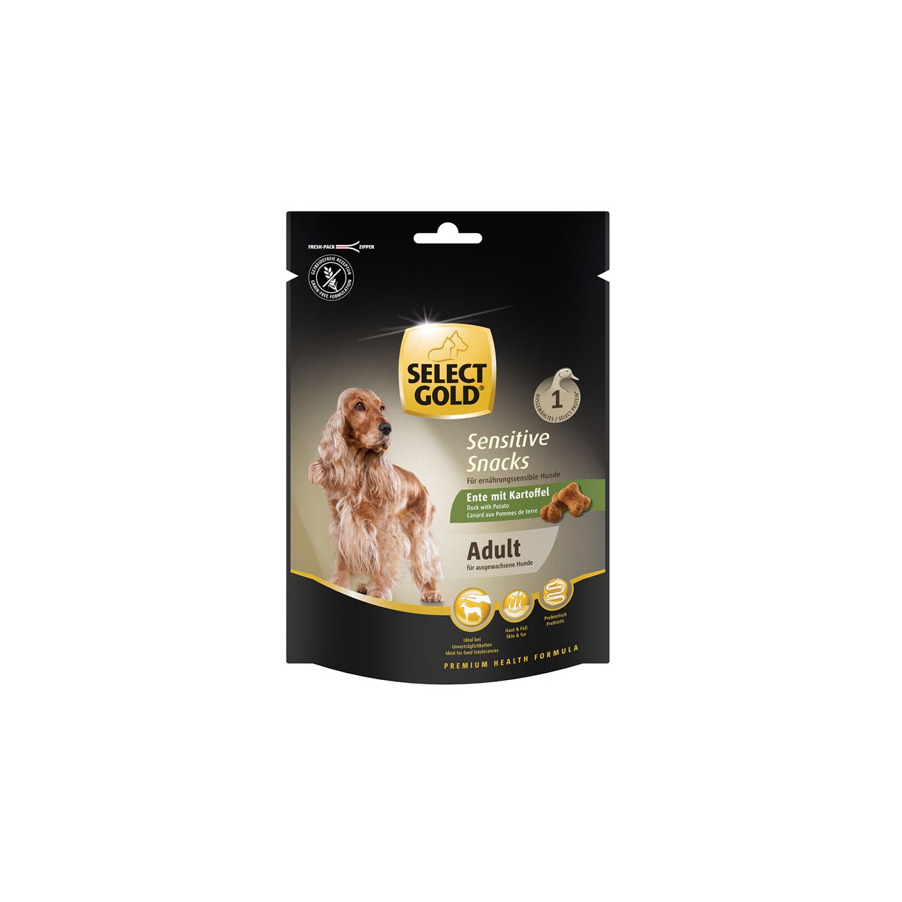 SELECT GOLD Sensitive Snacks 160g Ente mit Kartoffel | FRESSNAPF